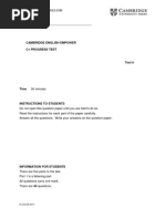 Unit 4 Progress Test Answer Key - Version B | PDF