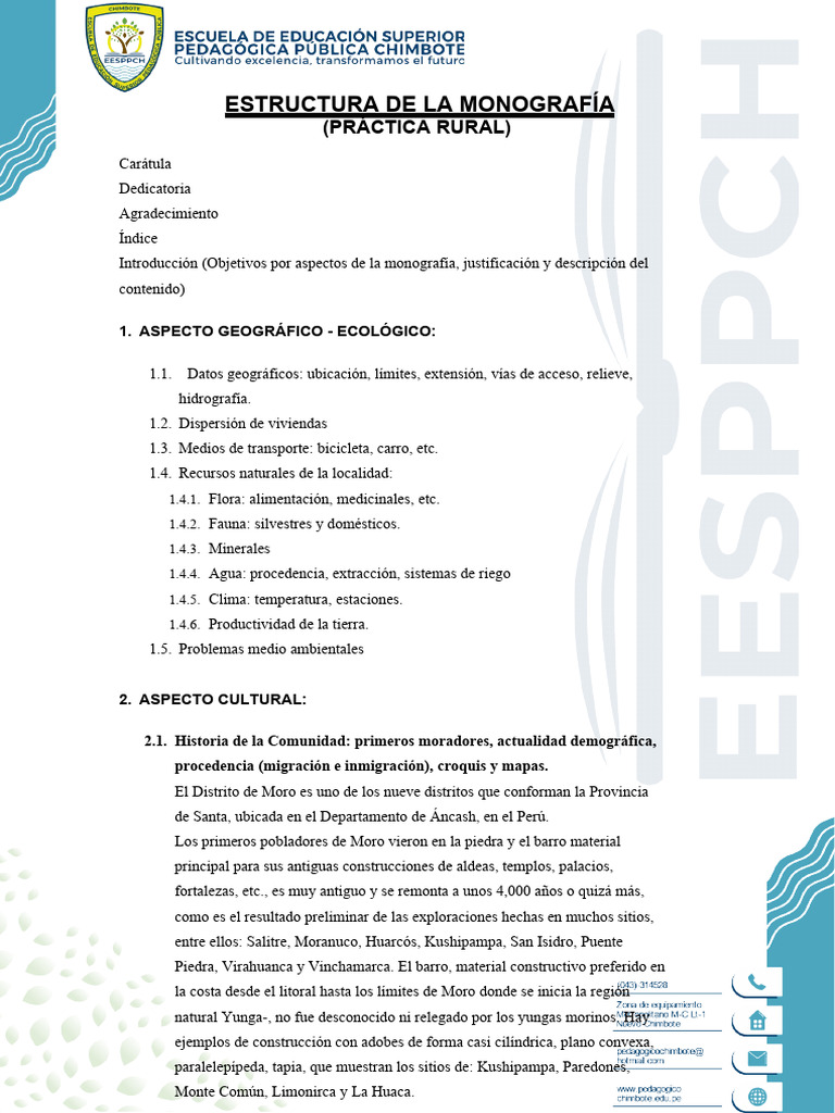 Esquema Monografía 2023. | PDF