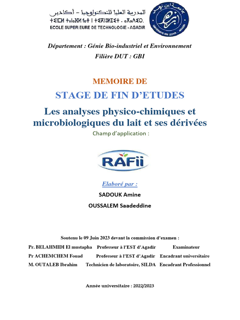 Analyses du lait et dérivés chez SILDA | PDF | Lait | Yaourt