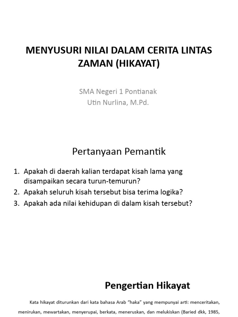 Hikayat Pdf