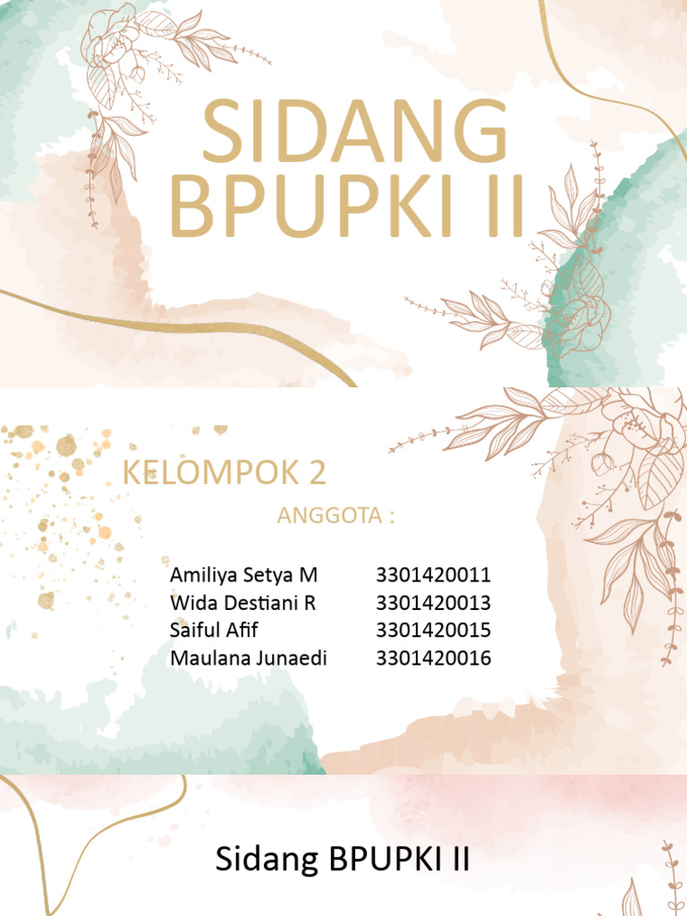 Kelompok 2 Sidang BPUPKI 2 | PDF