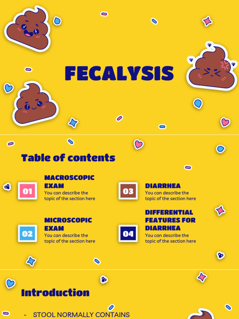 Fecalysis | PDF | Digestion | Diarrhea