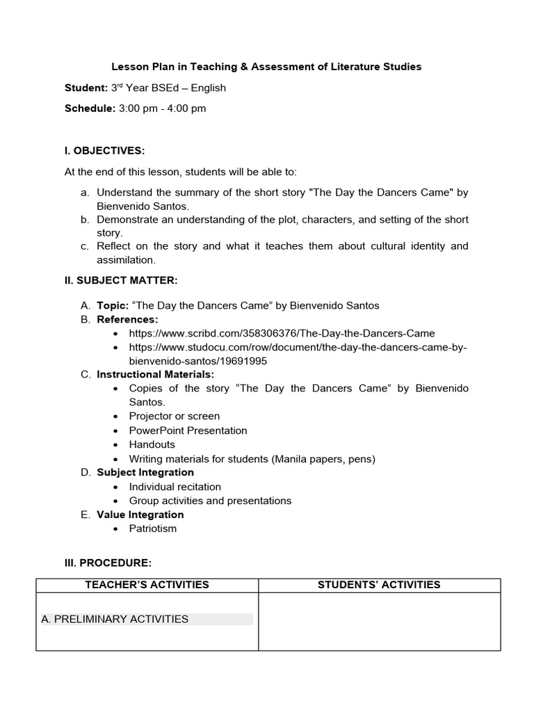 Revised Lesson Plan | PDF | Philippines | Traditions