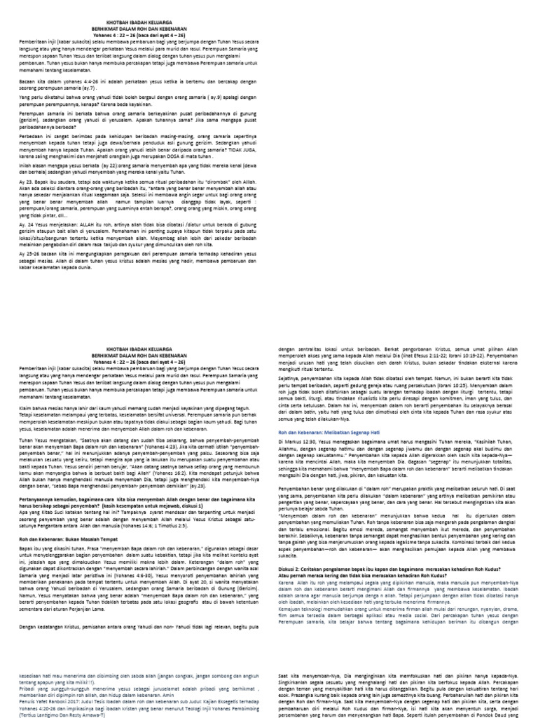 Kotbah 8 N0V 2023 | PDF | Agama & Spiritualitas