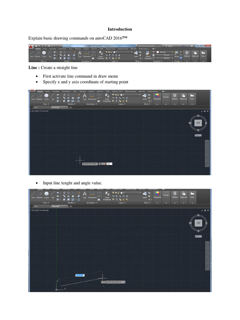 Quick Start To Autocad Technical Drawing | PDF | Circle | Angle