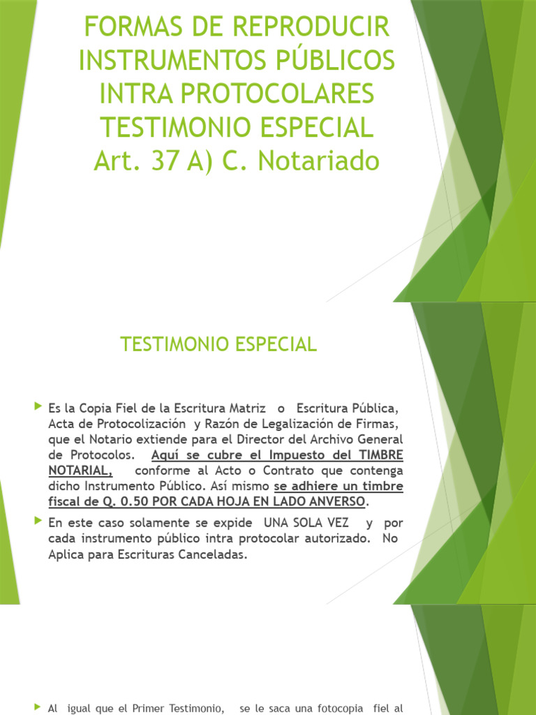 Testimonio Especial Y Copia Simple Legalizada 2023 | PDF | Derecho ...