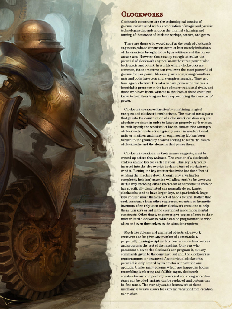 Clockworks | PDF