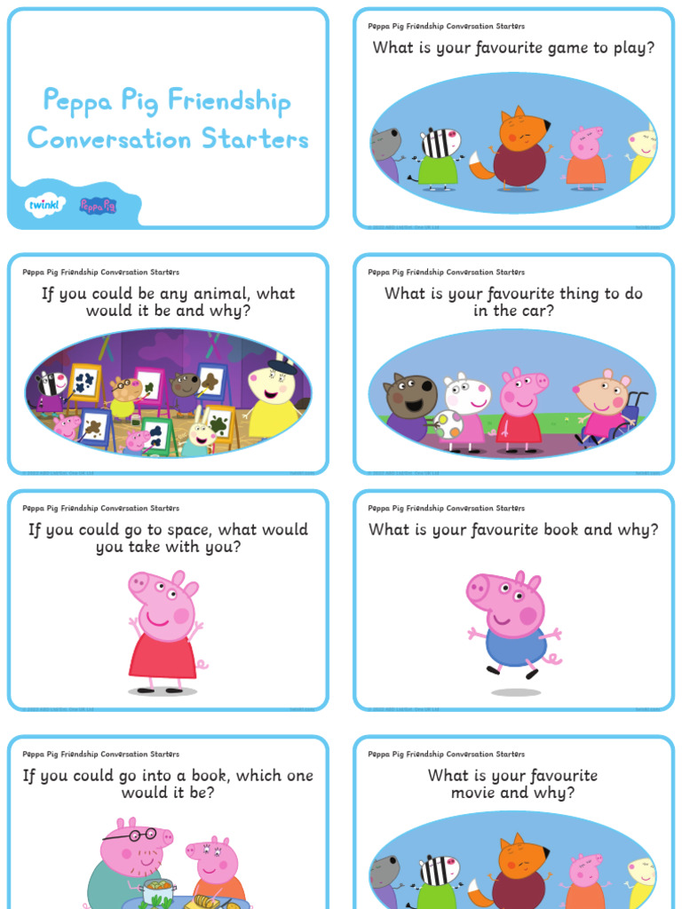 Peppa Pig Friendship Starters | PDF | Food And Drink