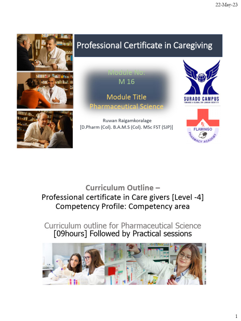 Caregiver S 03rd Lecture Based On Medication Administration Pdf Pdf