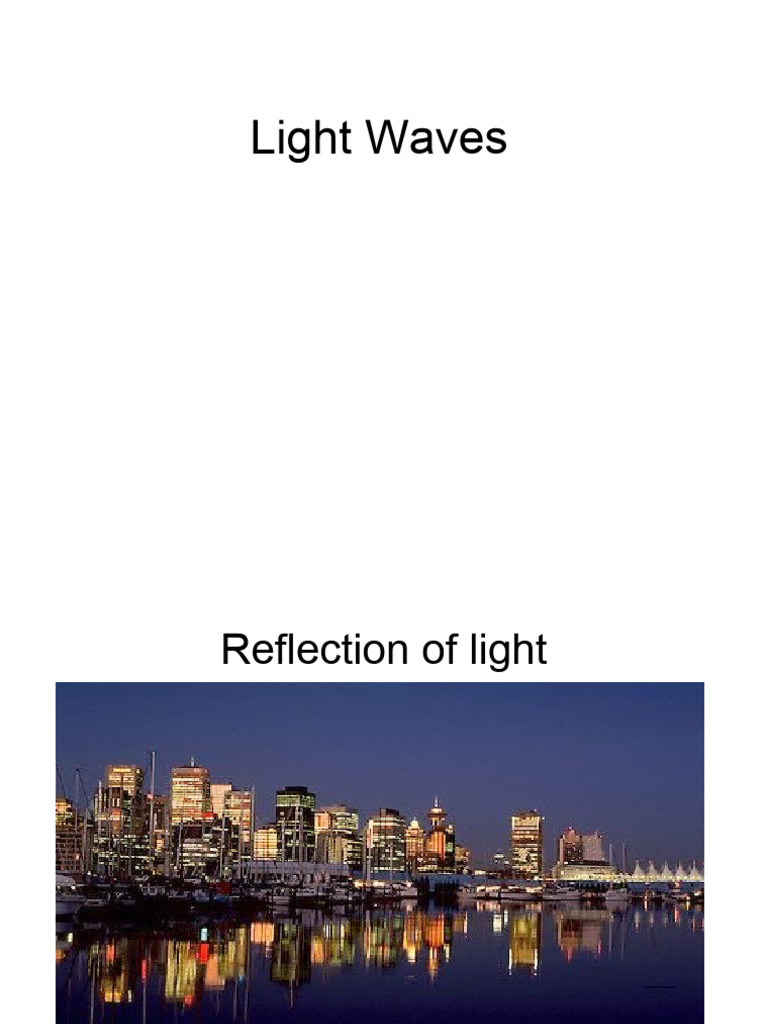 IGCSE 33 LightWaves | PDF | Refraction | Reflection (Physics)