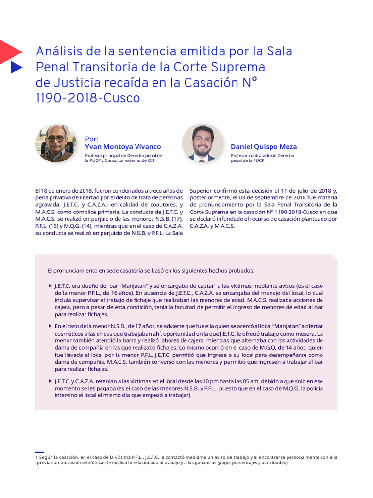Lectura 2 - M1-T3 | PDF | Derecho penal | Trata de personas