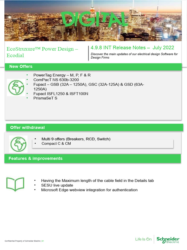 LOC - Ecodial 4.9.8 INT - Release Notes | PDF | Computing | Power ...