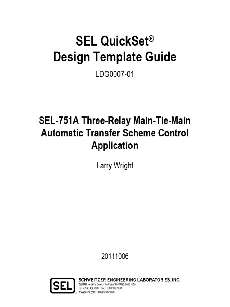 Sel 751a | Download Free PDF | Relay | Logic Gate