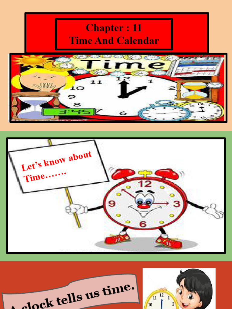 Ch. 11 - Time and Calendar (Book PG - 117 - 120 - Wbook - PG 58-61 | PDF