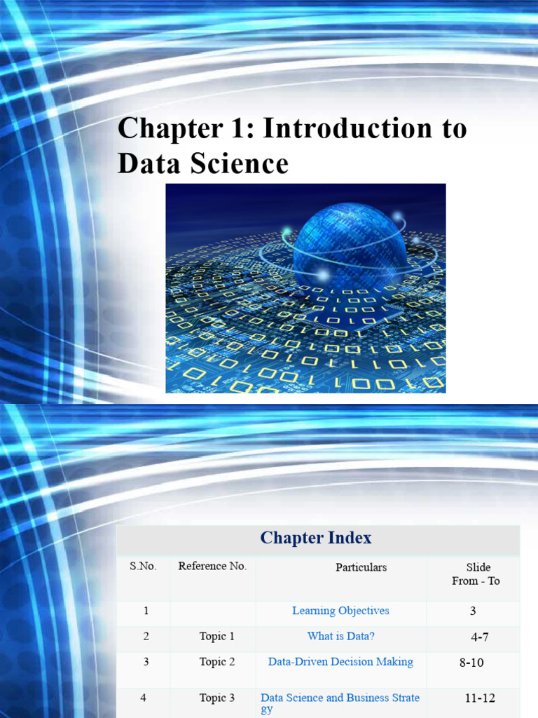 IMTC634 - Data Science - Chapter 1 | PDF | Analytics | Data