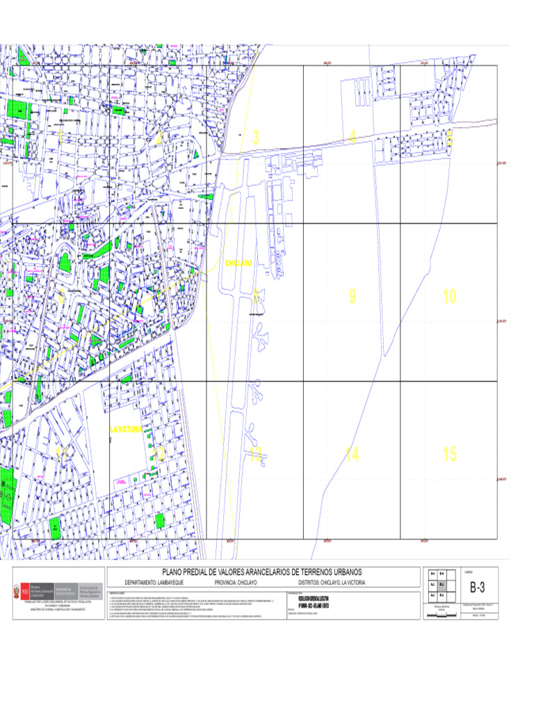 Plano Catastral La Victoria Chiclayo | PDF