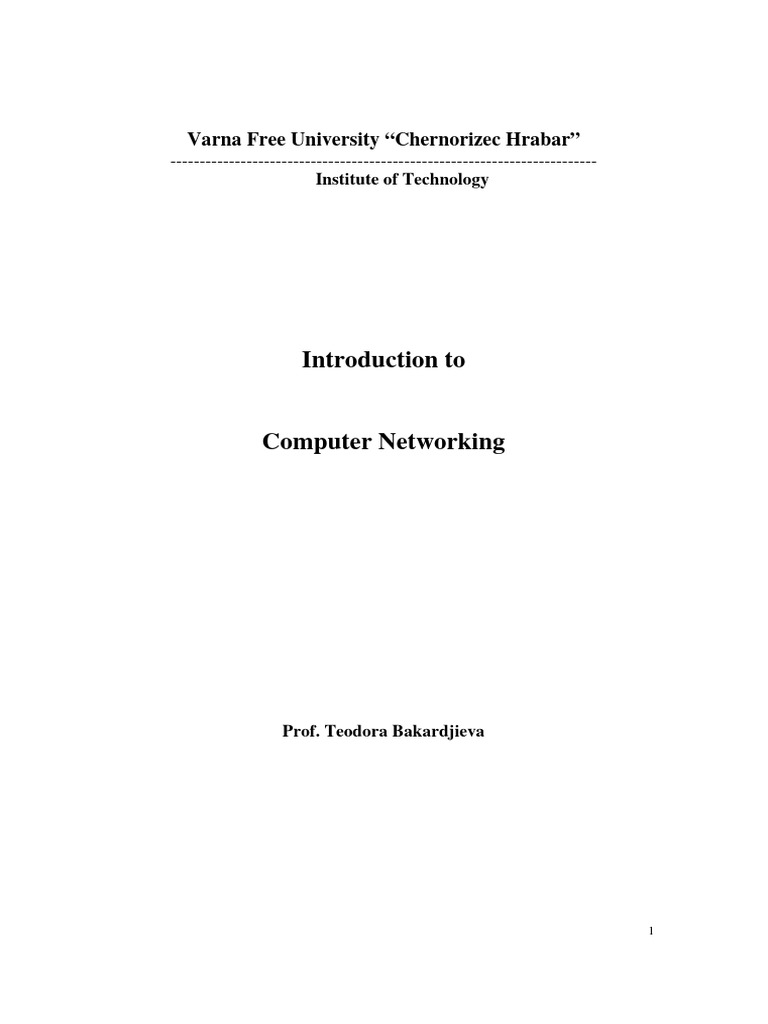 Computer Networks Introduction Computer | PDF | Computer Network ... Computer Networks Introduction Computer | PDF | Computer Network ...