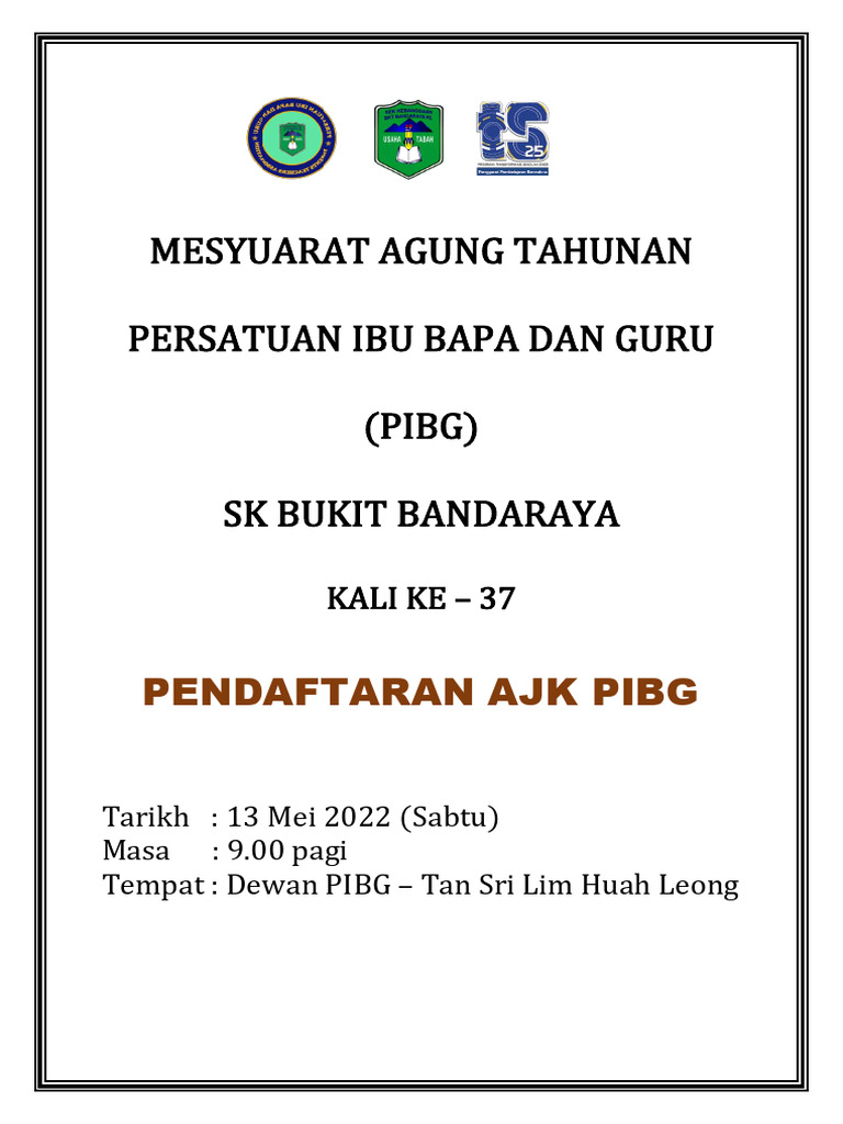 Pendaftaran AJK | PDF