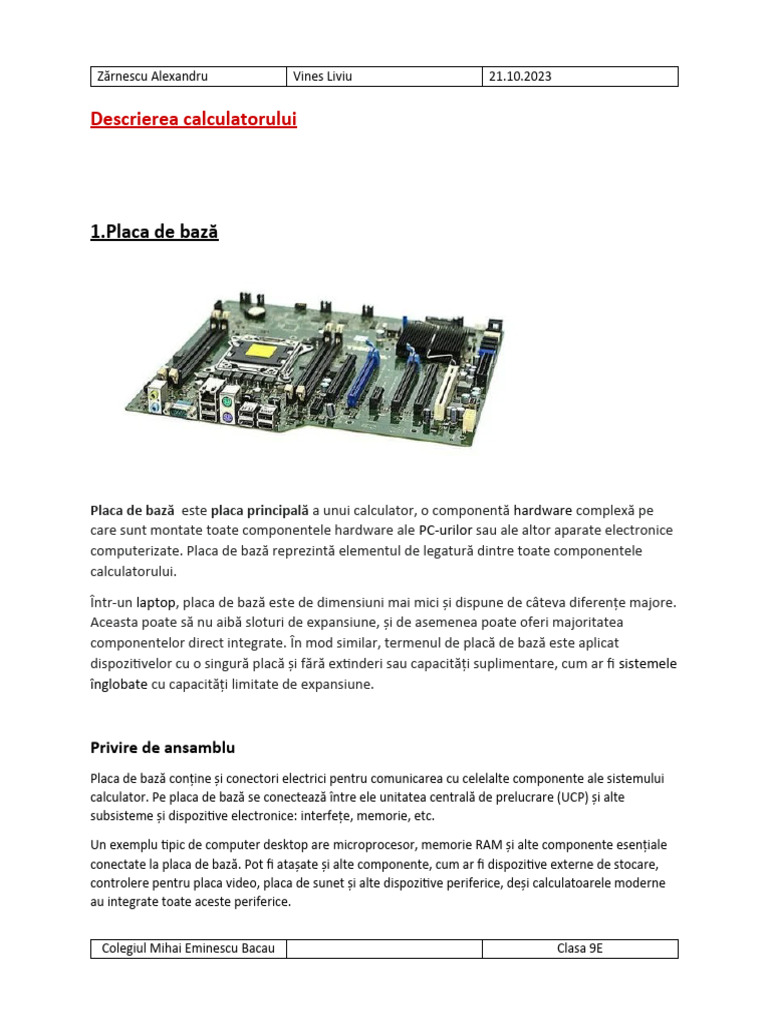 Componente Hardware | PDF