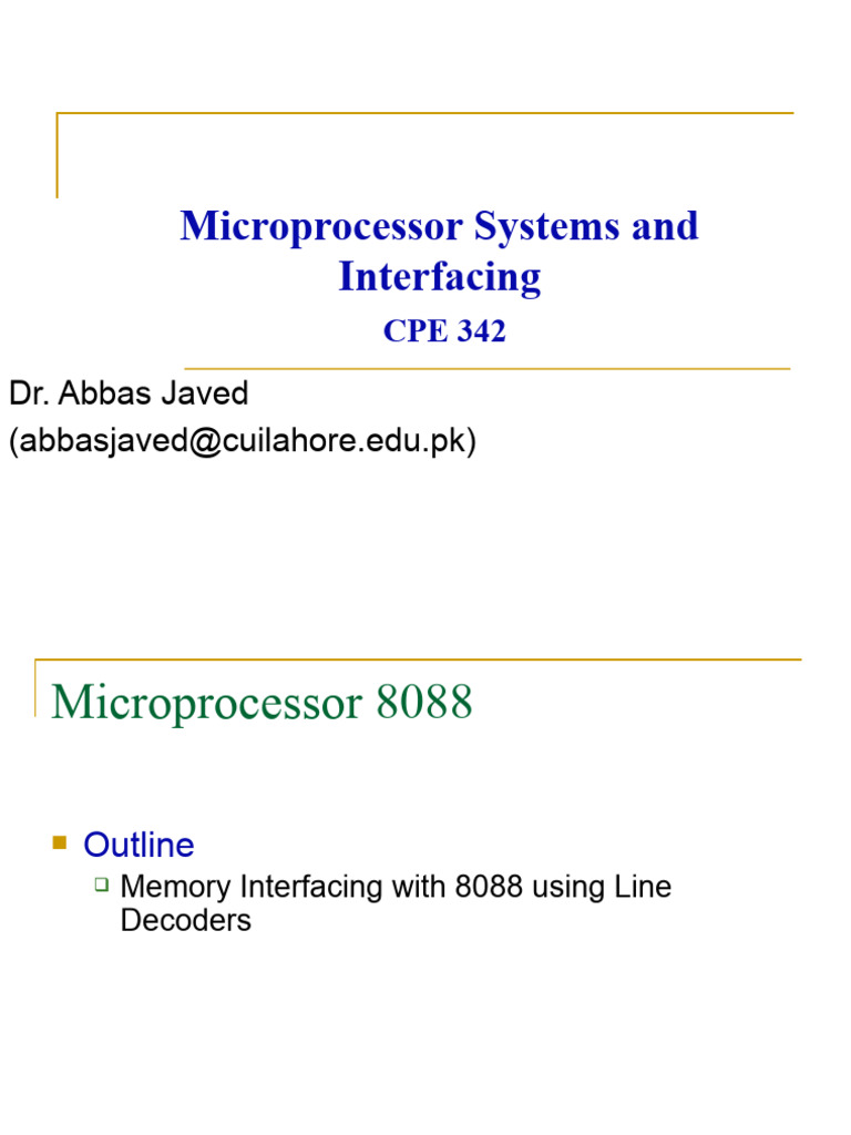 8088 Microprocessor 03 | PDF | Flash Memory | Electronics
