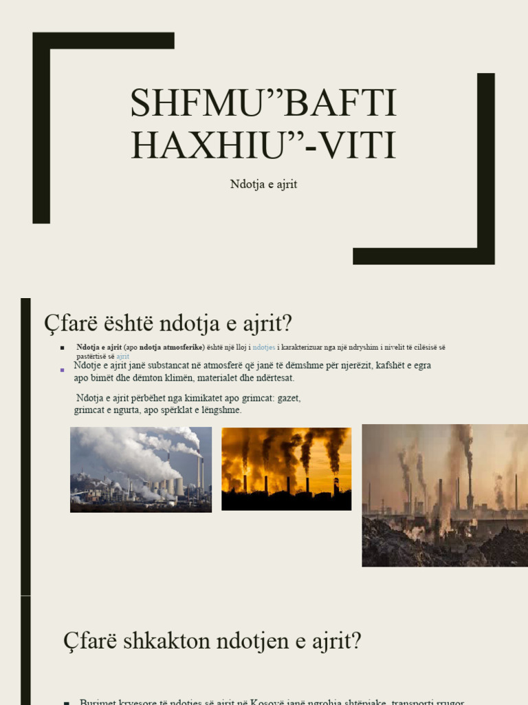 Ndotja e Ajrit | PDF