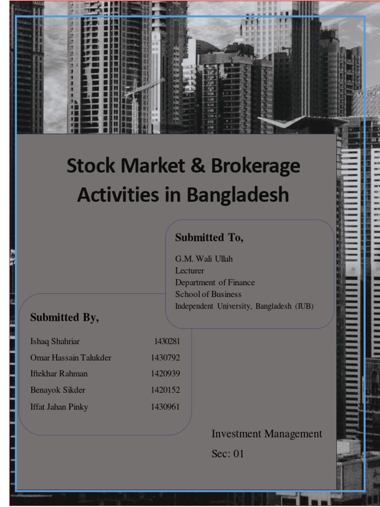 Fin 460 REPORT | PDF | Securities (Finance) | Stocks