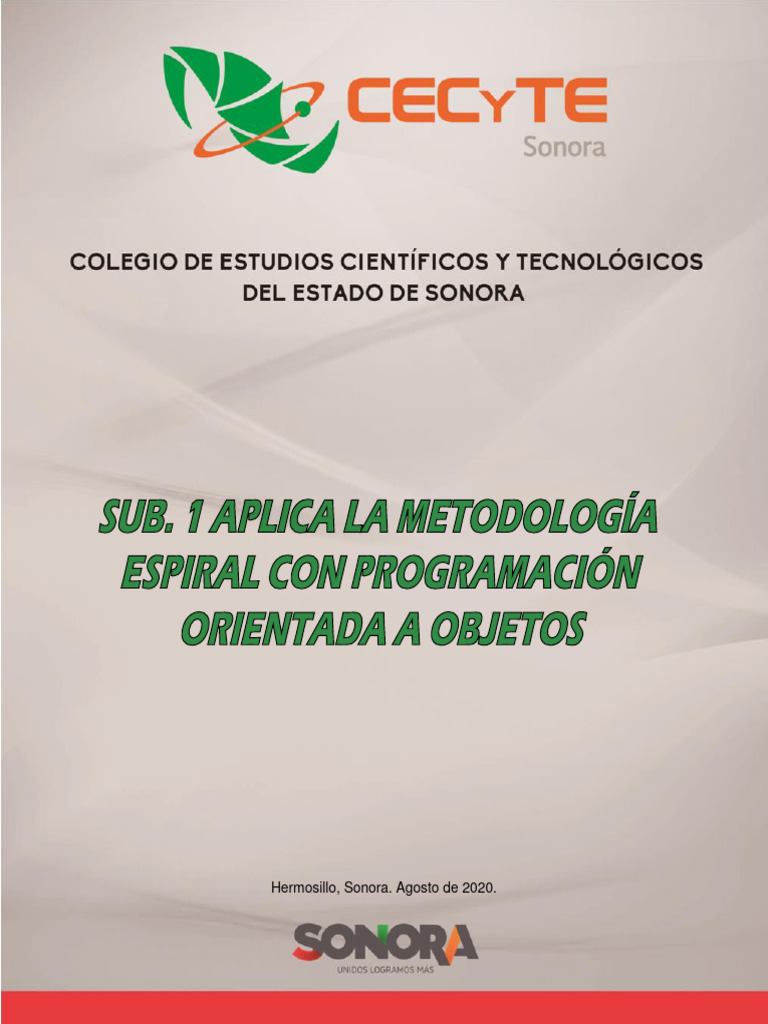 Modulo Sub1 Programacion Orientada A Objetos Pdf Objeto Informática Programación