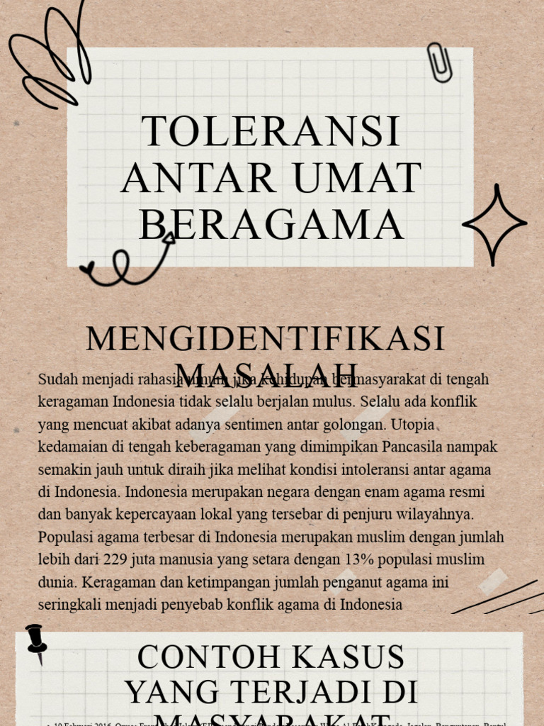 Toleransi Antar Umat Beragama | PDF | Ilmu Sosial | Gaya Hidup