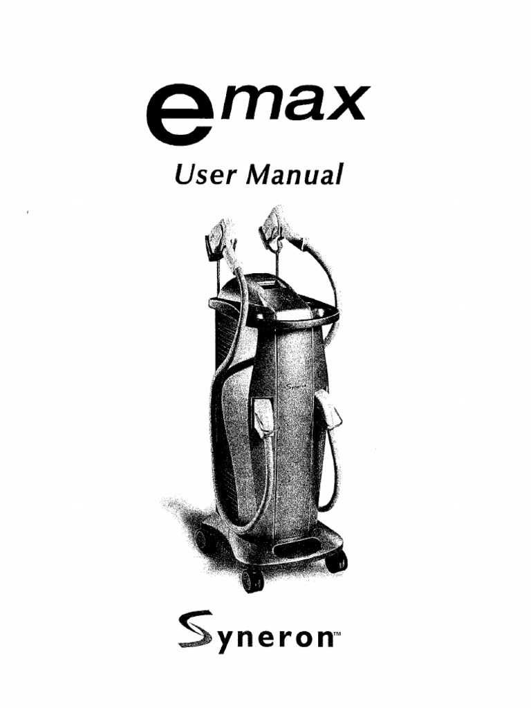 Syneron Emax Manual Ingles | PDF