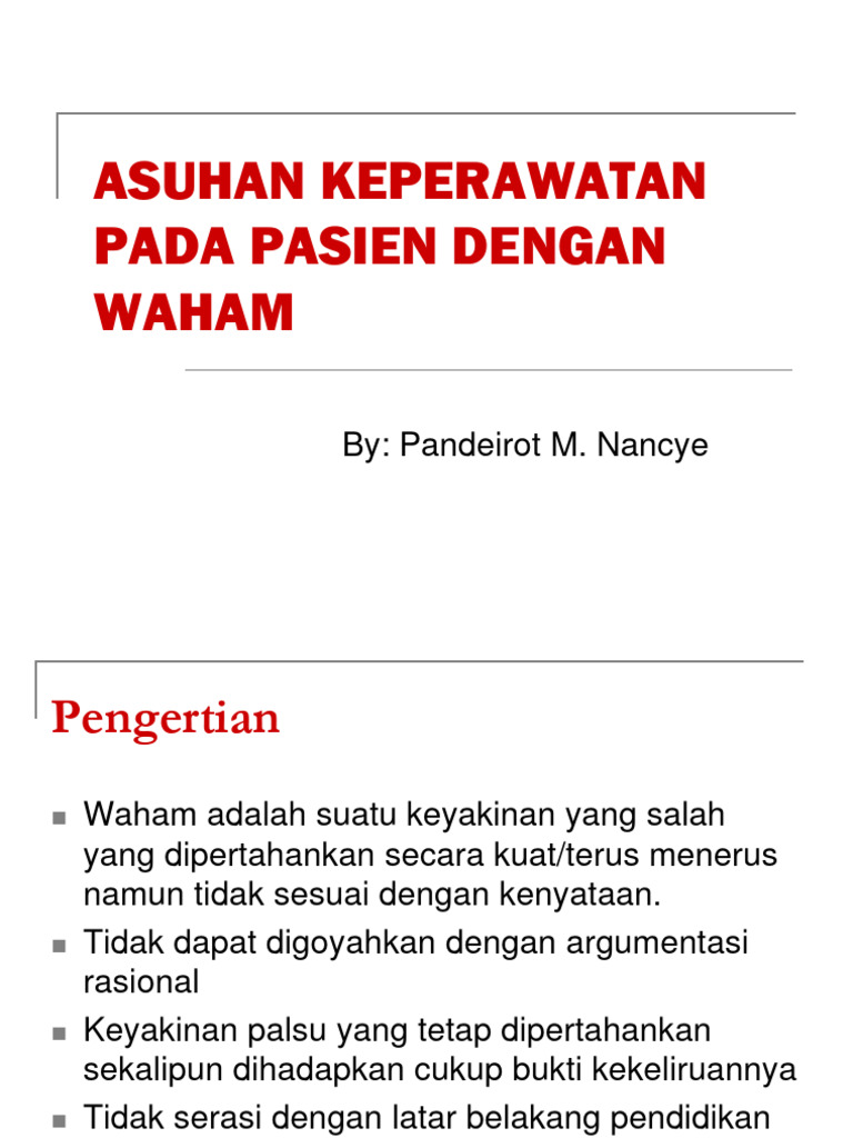 ASKEP Waham | PDF