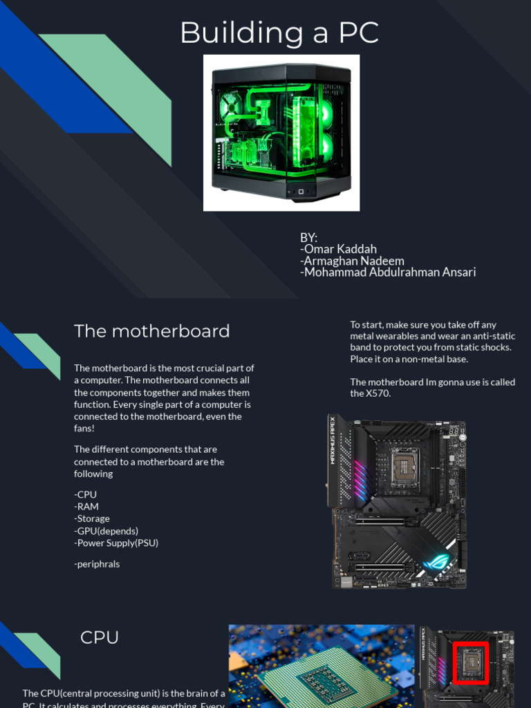 Building A PC | PDF | Solid State Drive | Graphics Processing Unit