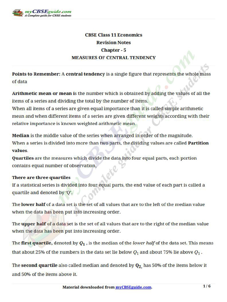 11 Economics Notes ch5 | PDF