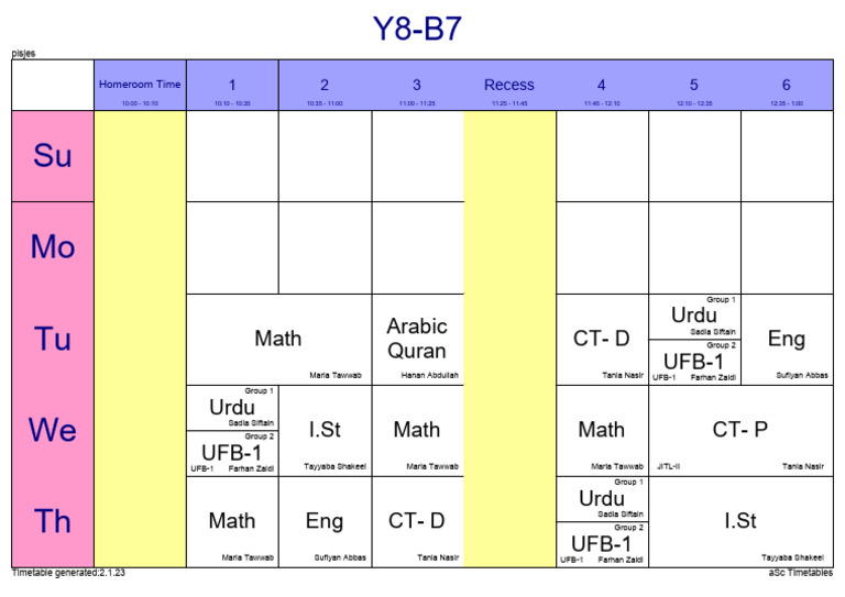 Online Classes TT-3rd To 5th Jan, 23 - 51-51 | PDF