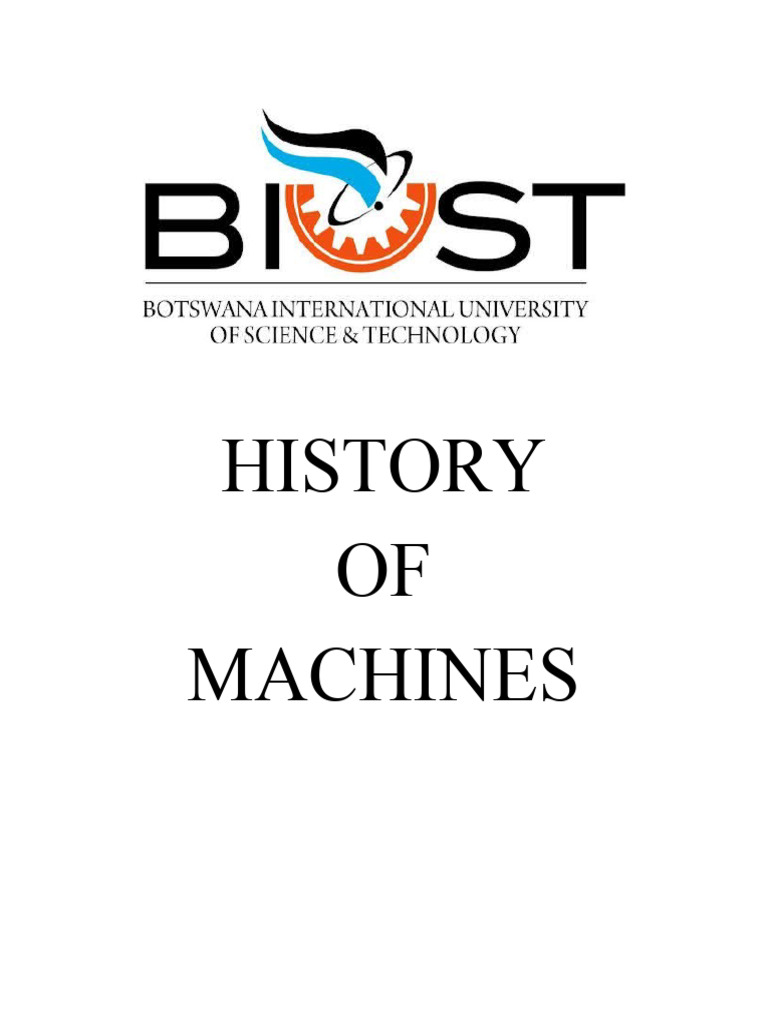 History of Machines and Mechanisms | PDF | Machines | Mechanical ...