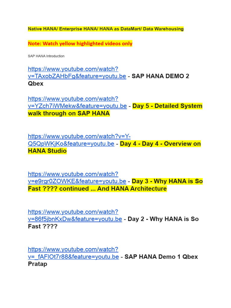 SAP BW4 Quick Reference | Download Free PDF | Table (Database) | Databases