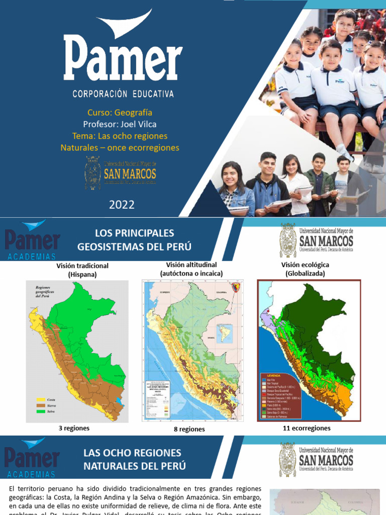Las 8 Regiones y 11 Ecorregiones | PDF | Perú | Clima