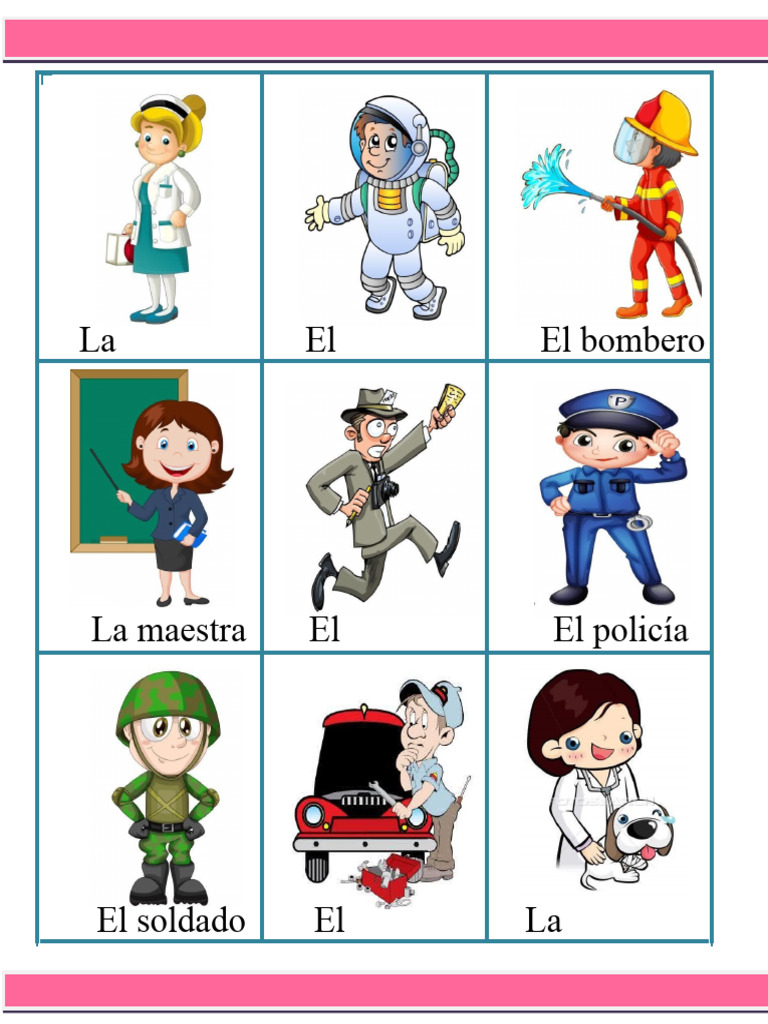 Lotería de Oficios y Profesiones | PDF