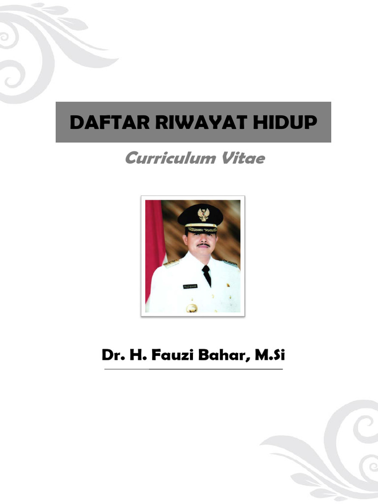 Biodata DR H Fauzi Bahar M Si | PDF