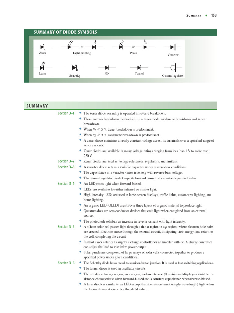 CH 3 Special-Purpose Diodes | PDF | Diode | Light Emitting Diode