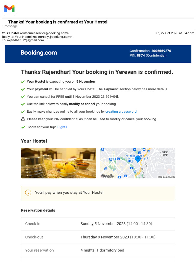 Rajendhar Hotel Booking | PDF | Booking.Com | Dormitory