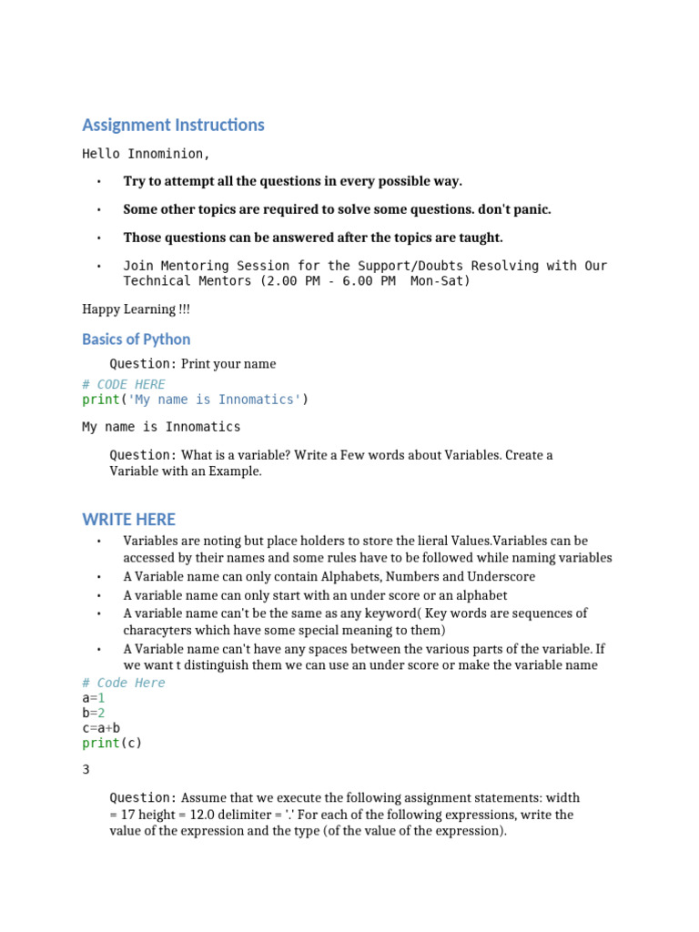 1 - Variables and DataTypes | Download Free PDF | Variable (Computer ... 1 - Variables and DataTypes | Download Free PDF | Variable (Computer ...
