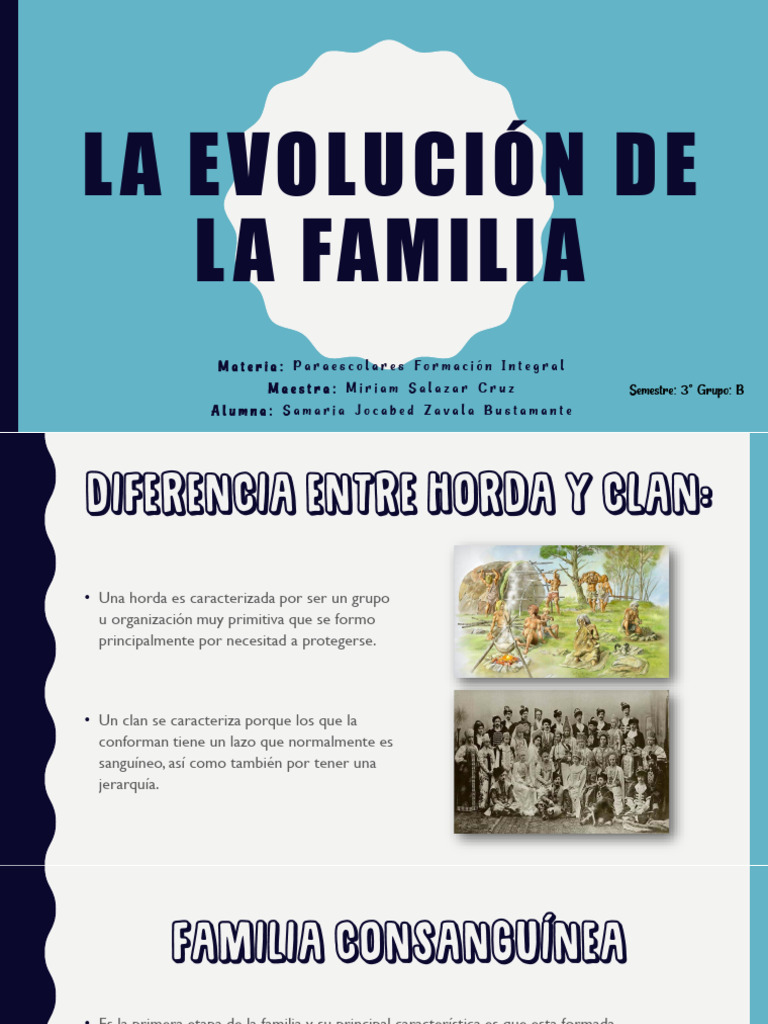Evolución de la familia a través del tiempo | PDF | Ciencias sociales ...