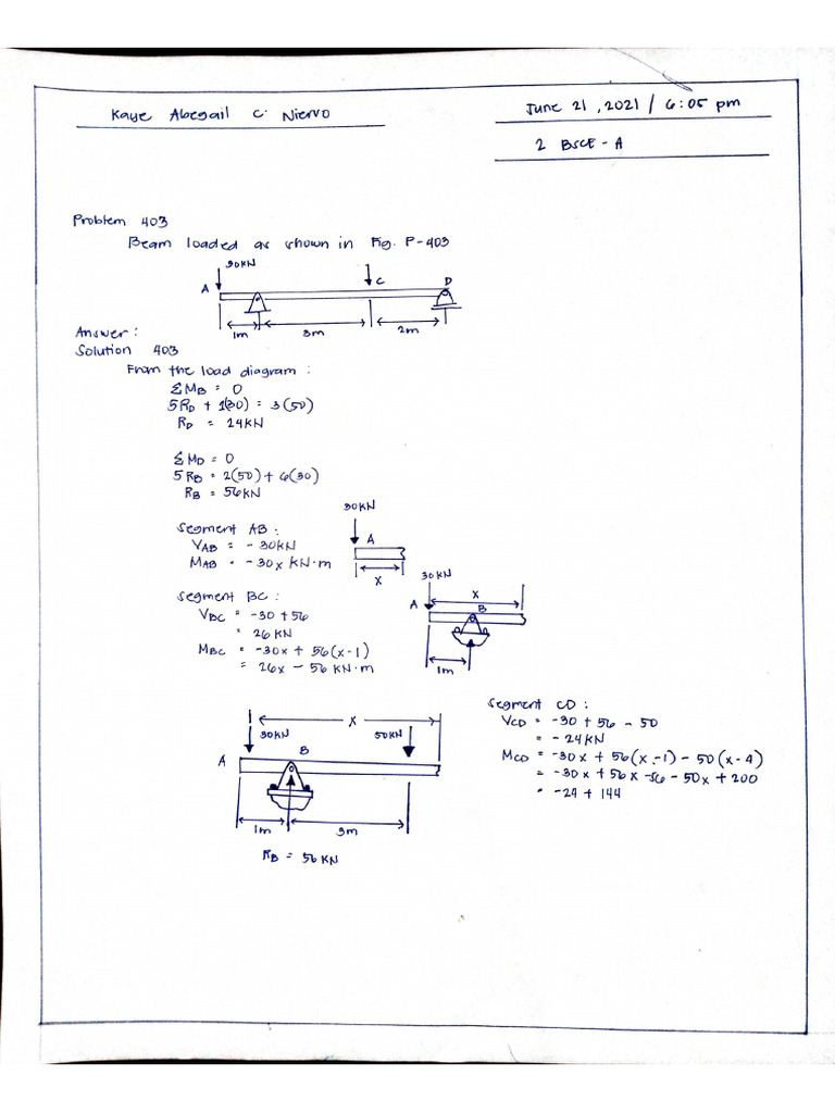Structural Theory Solved Problems-8 | PDF