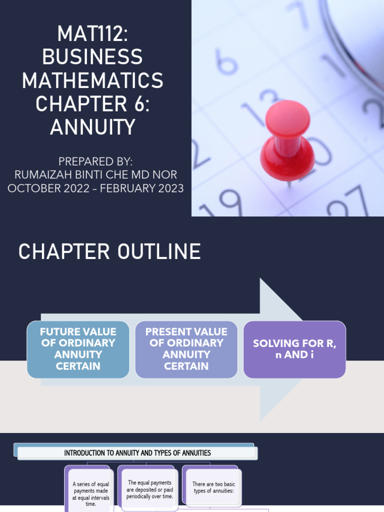 Chapter 6 Annuity | PDF | Interest | Loans