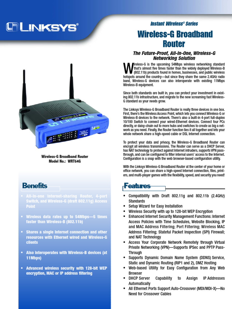 wrt54g Ds | PDF | Computer Network | Wireless Lan