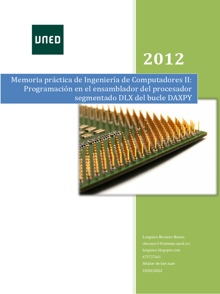 Memoria Práctica de Ingeniería de Computadores II | Descargar gratis PDF | Ingeniería ...