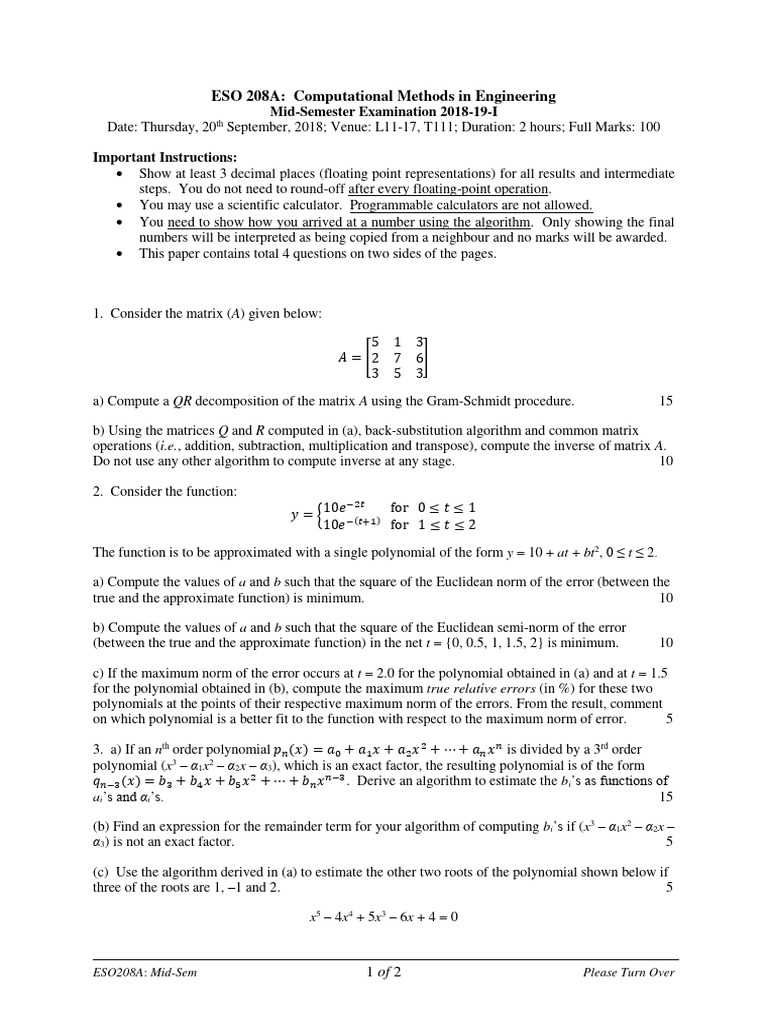 MS QP | PDF | Matrix (Mathematics) | Polynomial