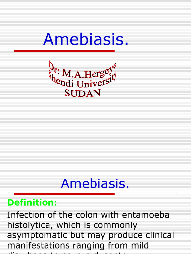 Amebiasis | PDF | Clinical Medicine | Immunology