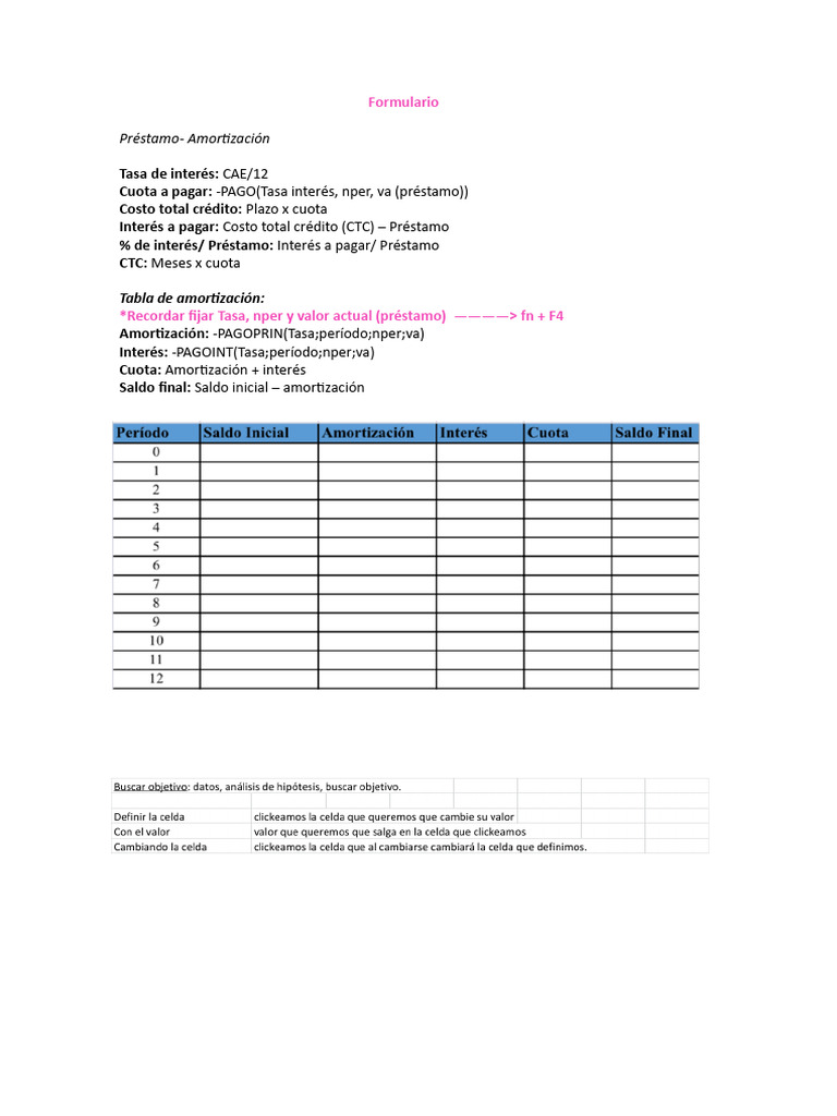Formulario Excel | PDF