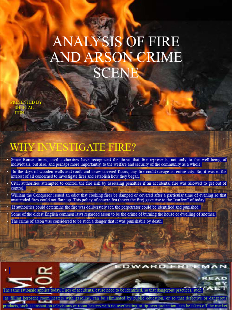 Arson Crime Scene Investigation Guide | PDF | Social Science
